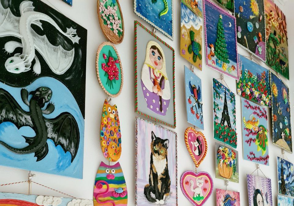 Plasticine paintings